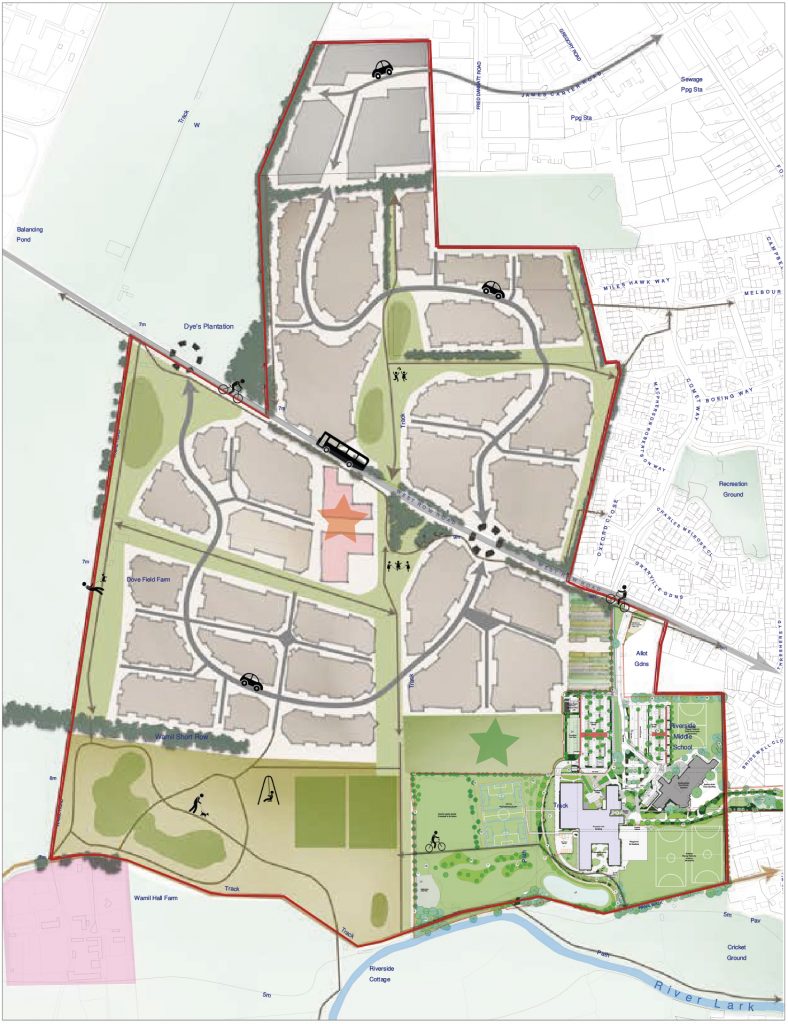 C2 The draft masterplan – Land West of Mildenhall